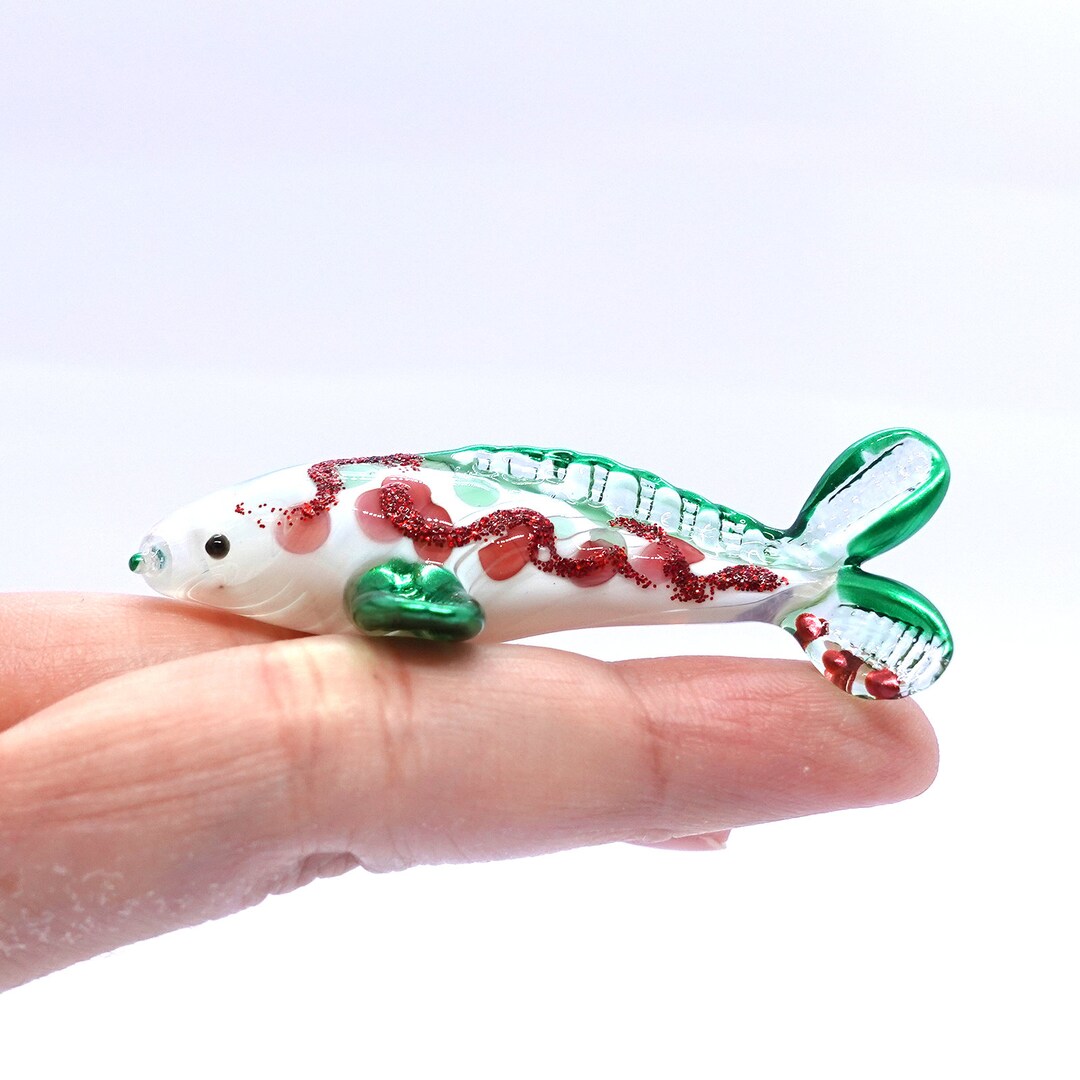 Japan Carp Koi Fish Tiny Figurines Animals Hand Blown Glass Art ...