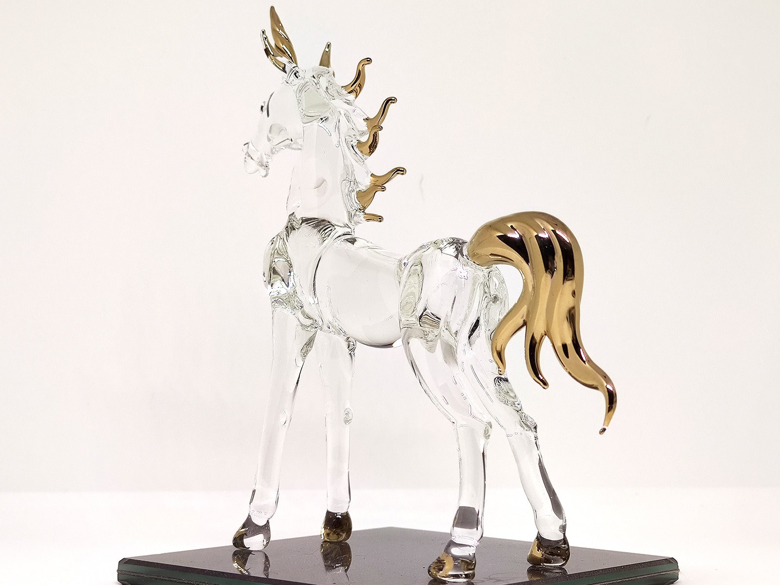 5 Inches Unicorn Miniature Figurines Hand Blown Glass Art - Etsy