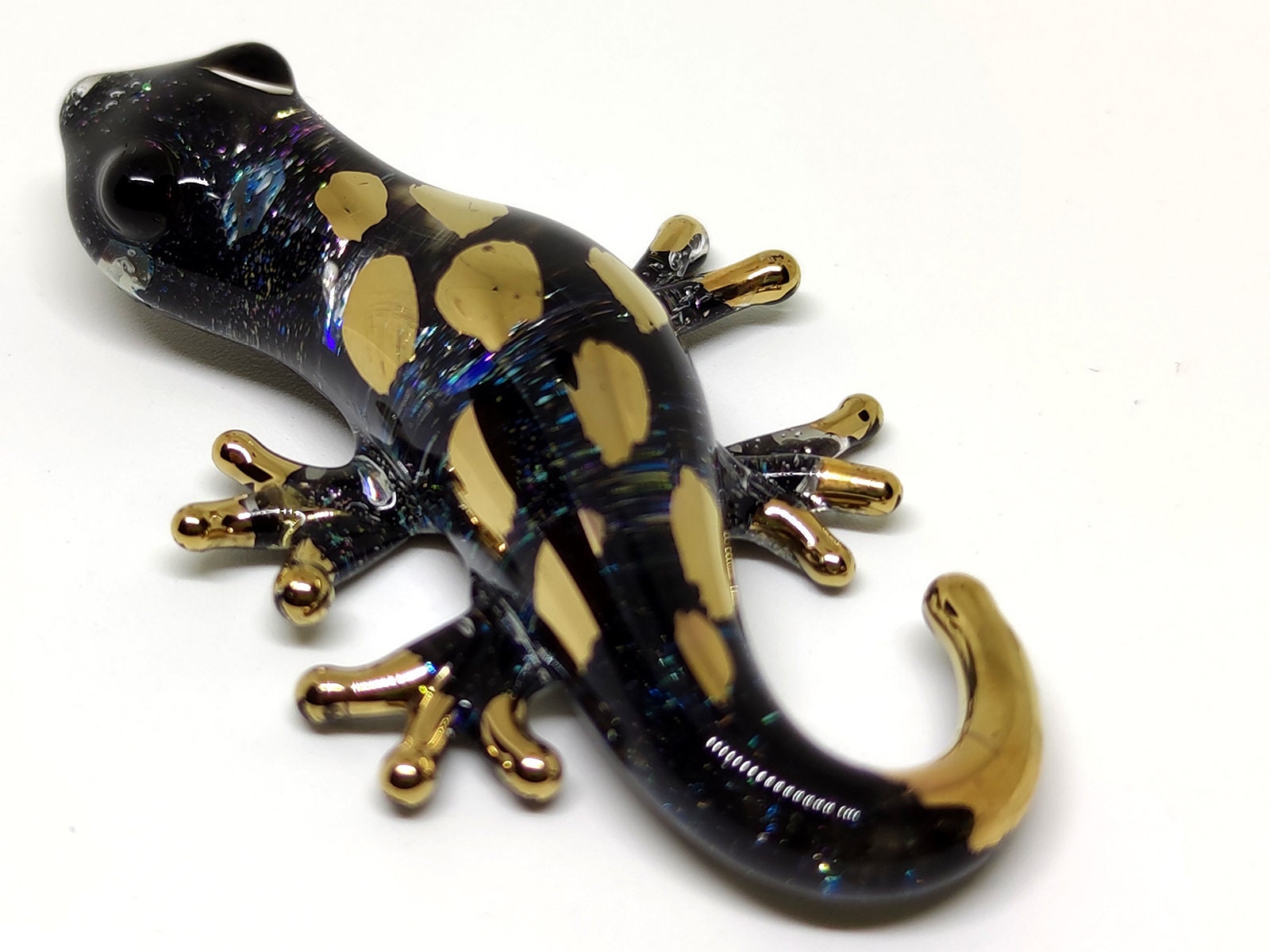 Art & Collectibles Blown Glass Figurine Reptile Gecko Lizard Figurine ...