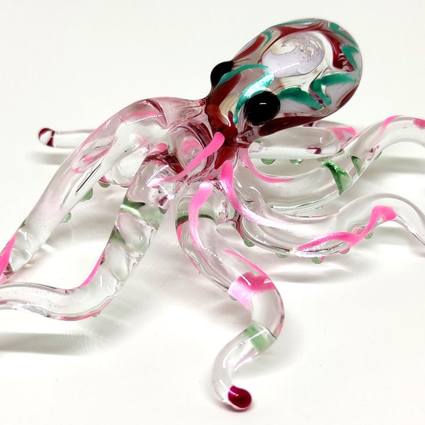 Pink Octopus Glass Art - Etsy