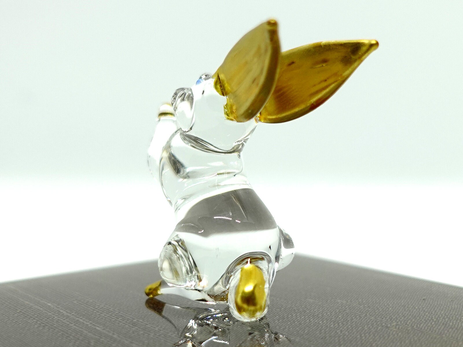 Rabbit Miniature Figurines Animals Hand Blown Glass Art - Etsy