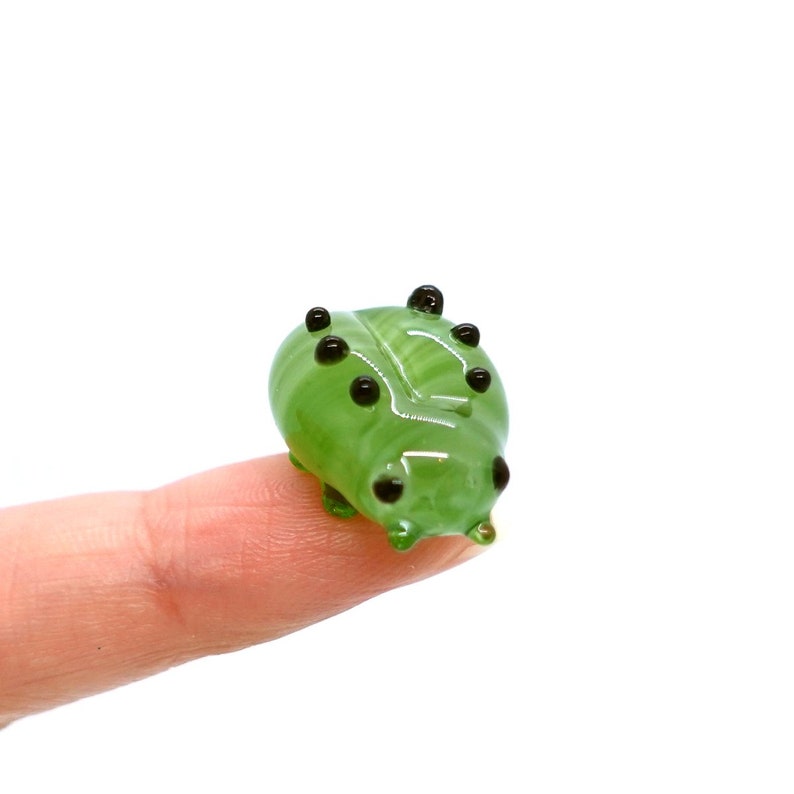 Tiny Micro Ladybug Figurines Hand Blown Glass Art Animals - Etsy