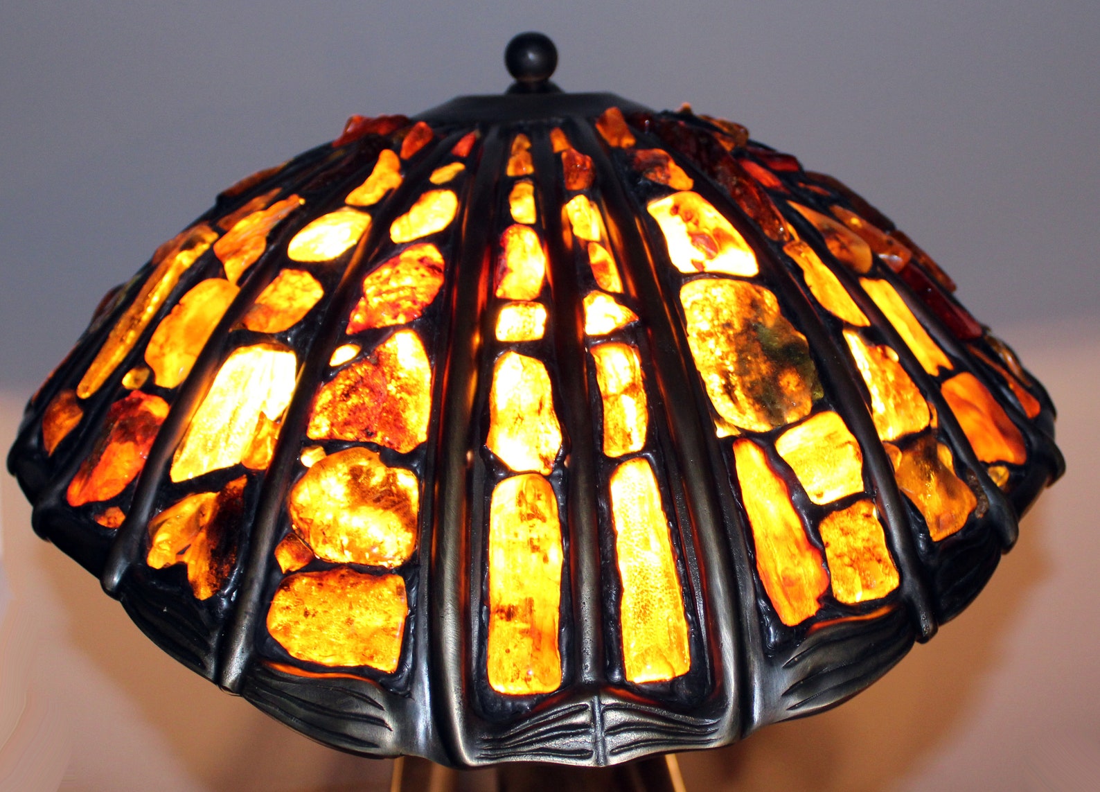 Tiffany Amber Flaing Lady Lamp, Baltic Amber, Desk Lamp, Tiffany Lamp ...