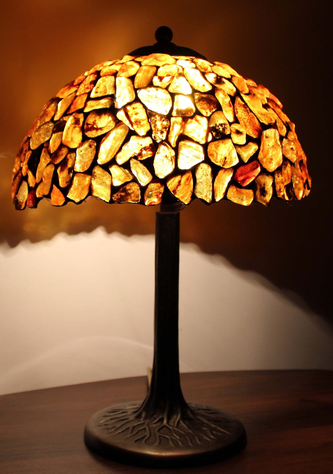Tiffany Amber Lamp 30 Cm (12 In), Baltic Amber - Etsy