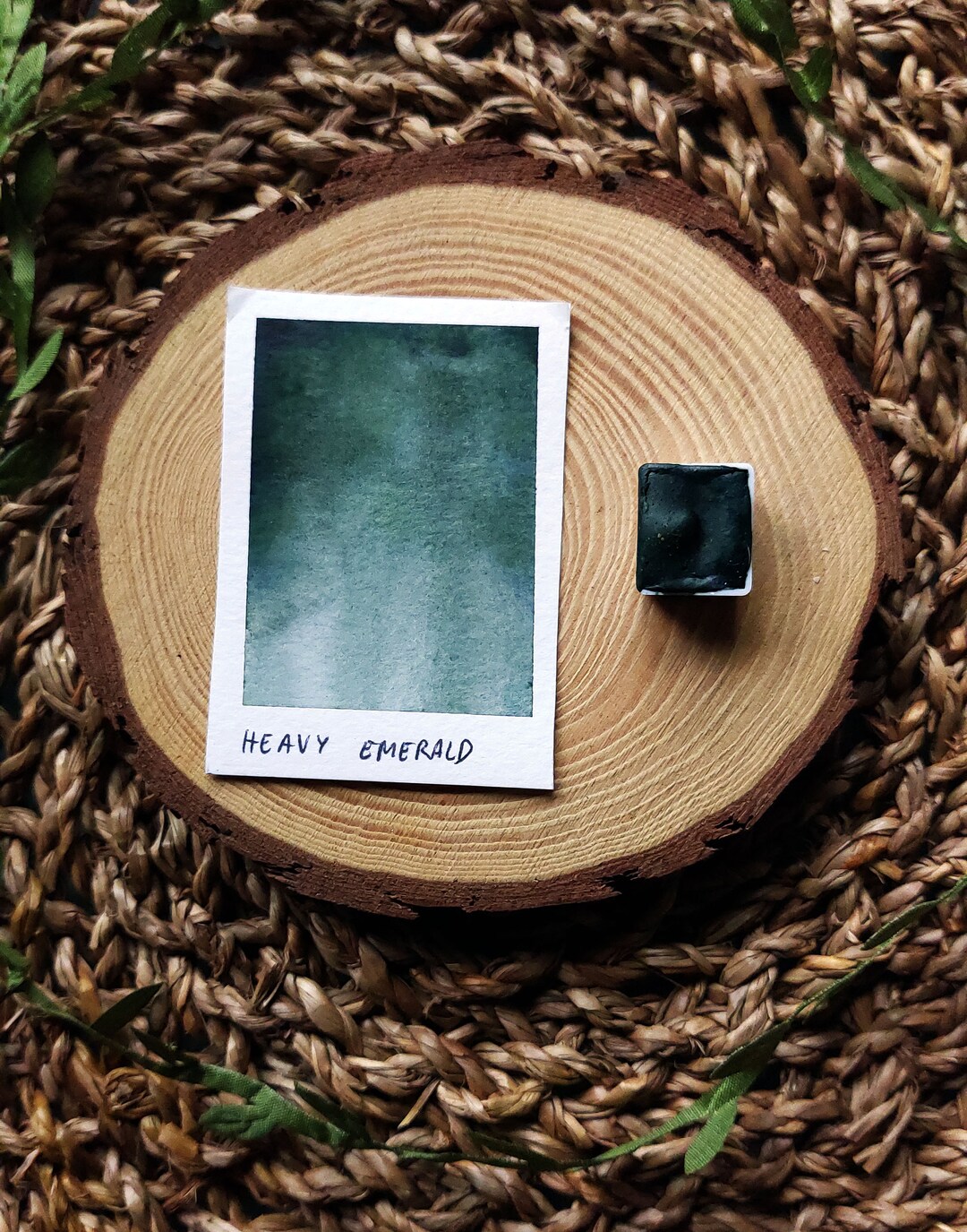 Heavy Emerald Handmade Watercolor Paint by P. - Etsy