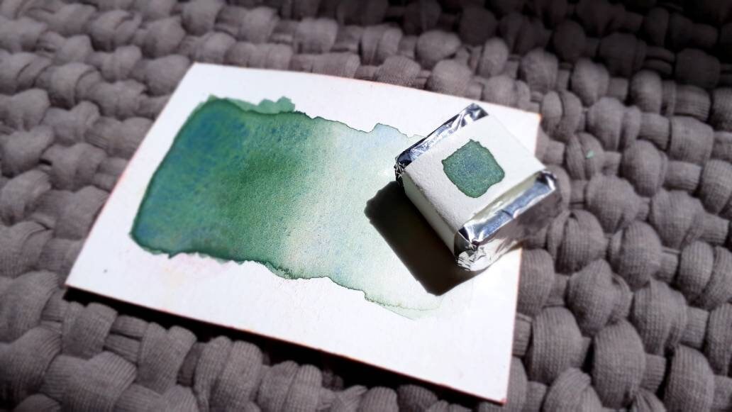 Heavy Emerald Handmade Watercolor Paint by P. - Etsy