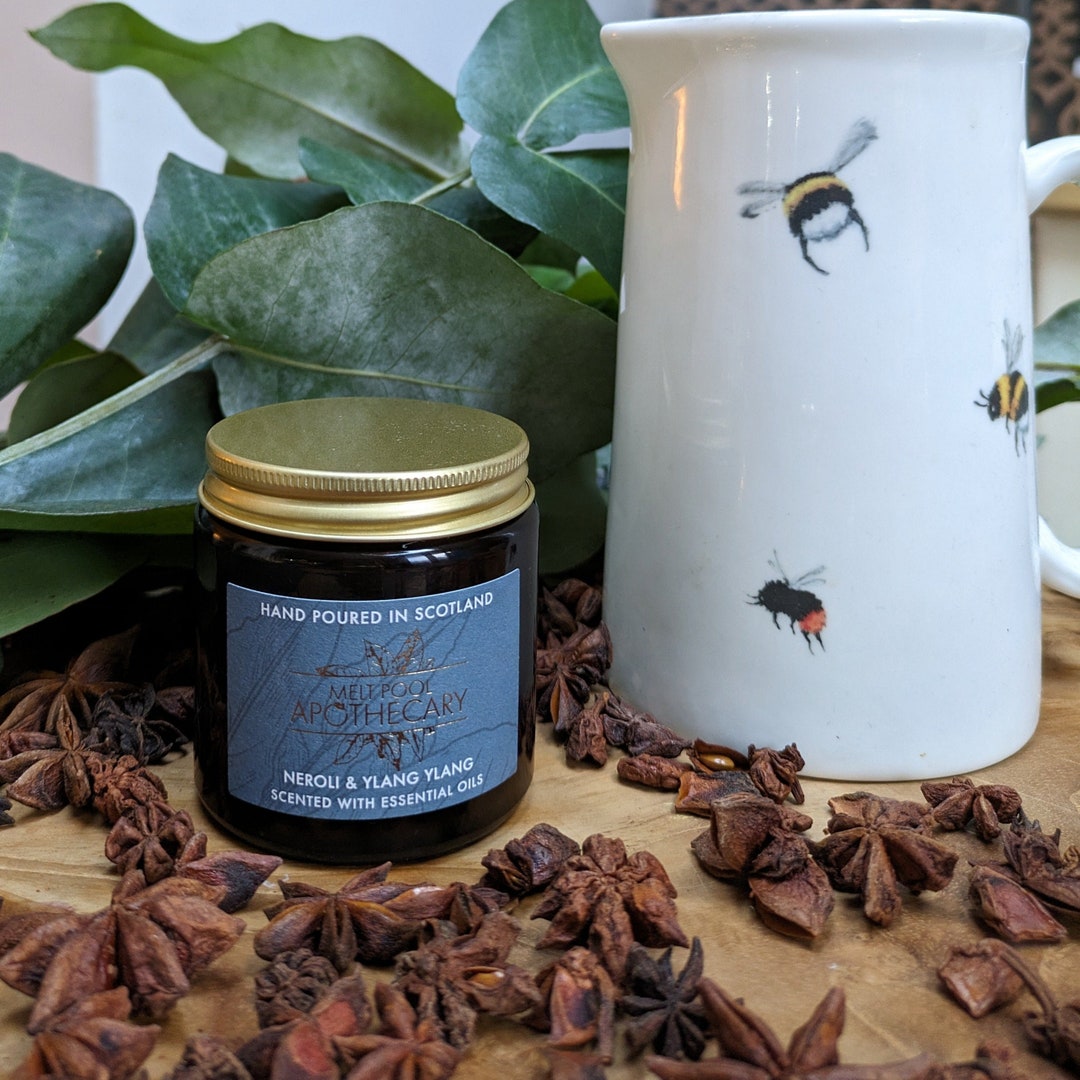 Neroli & Ylang Ylang - Small Amber Jar Candle - Etsy