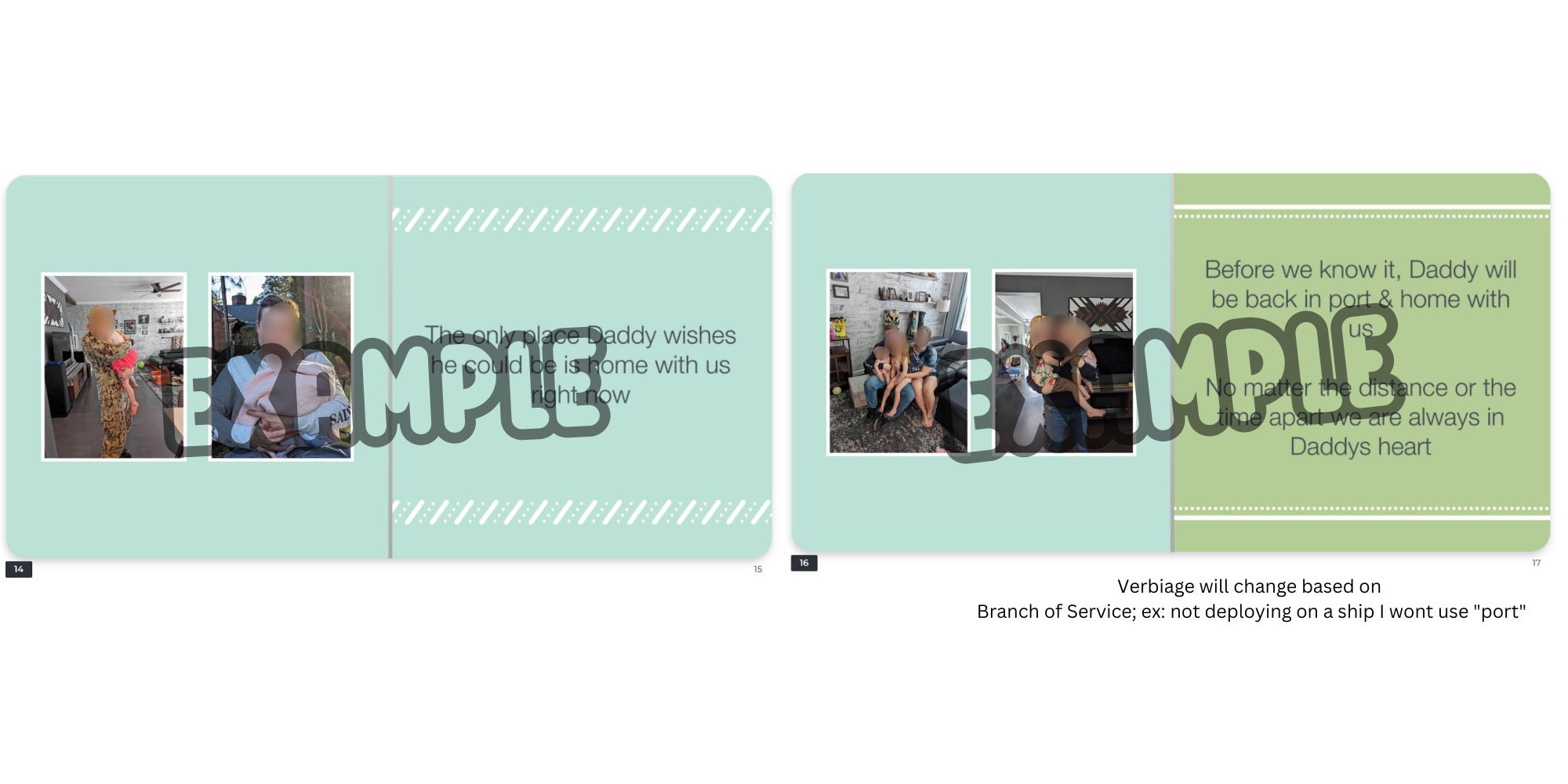 Personalized Deployment Board Book for Kids & Family - Etsy