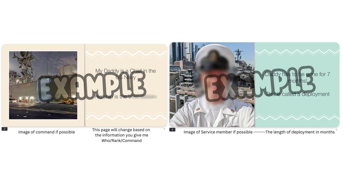 Personalized Deployment Board Book for Kids & Family - Etsy