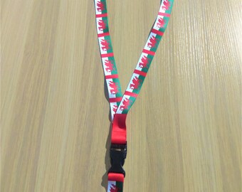 Lanyard Welsh Flag Wales Ensign Ribbon Key ID Badge Holder Safety ...