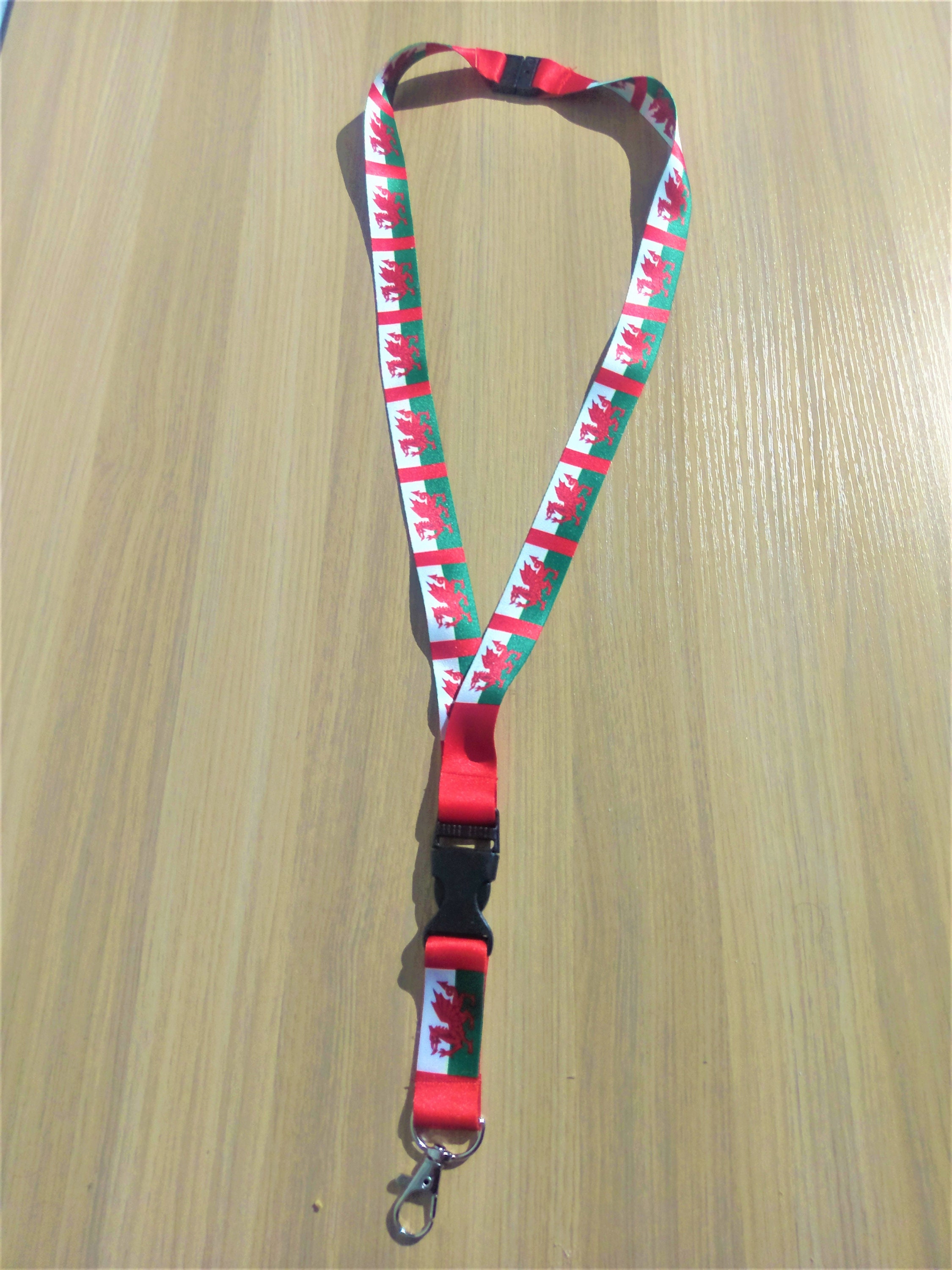 Wales Lanyard With Safety Breakaway 80cm X 2cm Welsh - Etsy