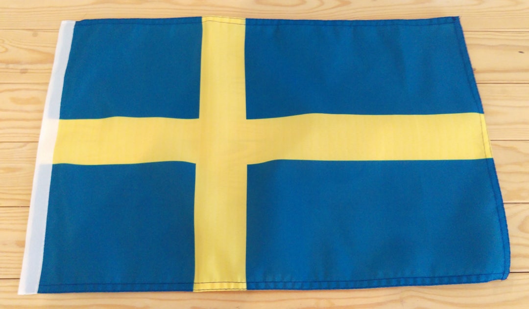 SWEDEN FLAG - 45cm X 30cm - 18" X 12" - Swedish Flag - Etsy