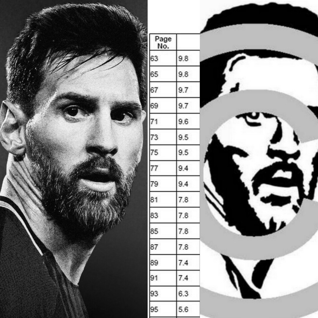 Lionel Messi - Die Cut Folded Book Pattern - Etsy UK