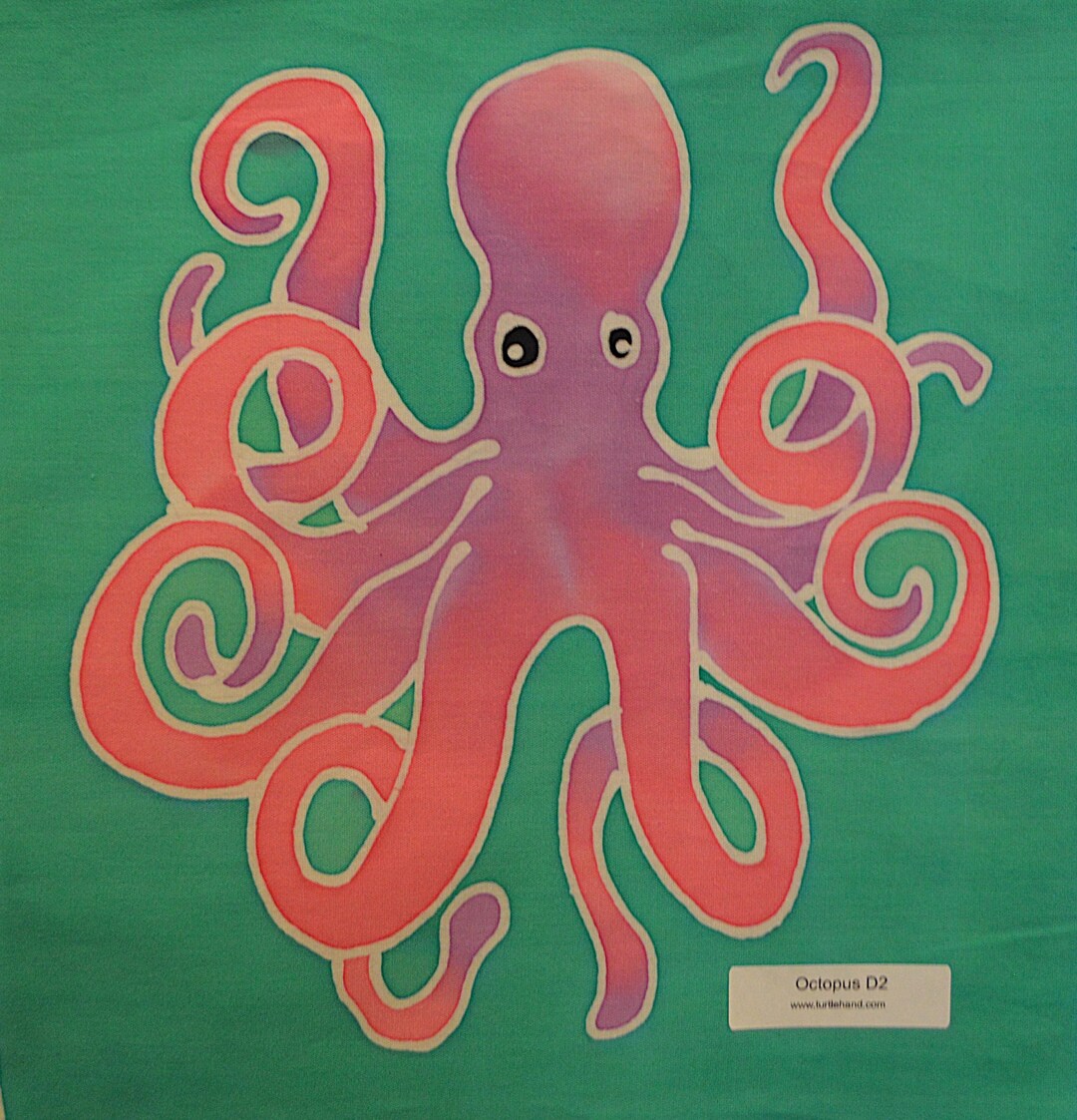 Octopus Batik Mini Art Panels - Hand Painted, One of a Kind - Etsy