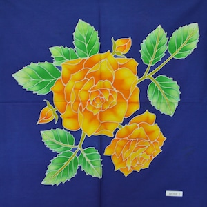 Rose Batik Square Art Panels - One of a Kind, Hand Painted - Etsy