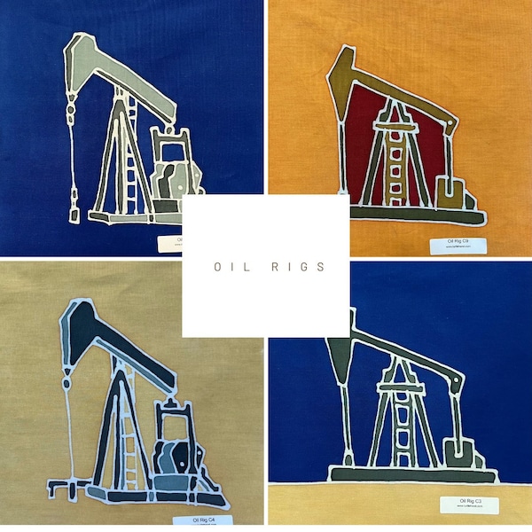 Oil Rig Embroidery - Etsy