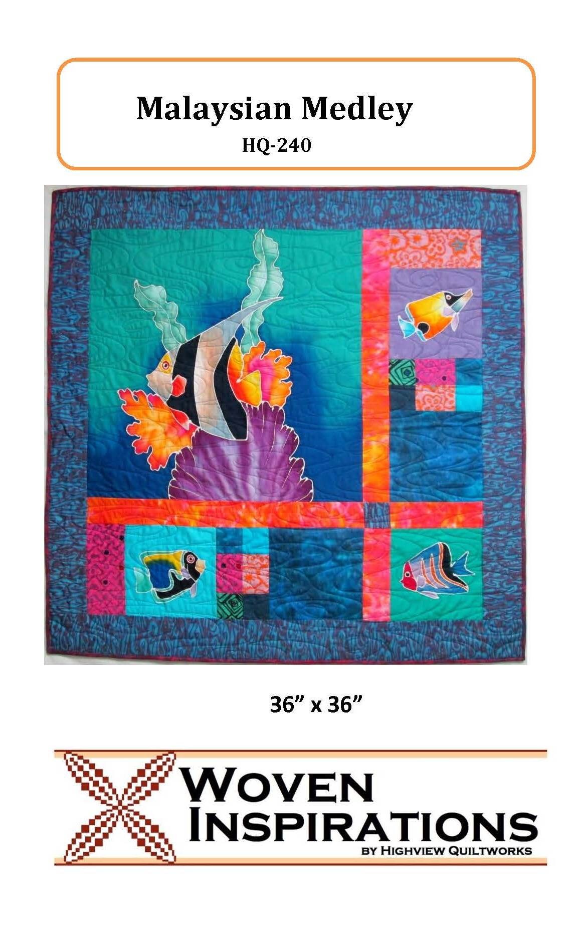 Tropical Fish Batik Square Art Panels One of a Kind - Etsy