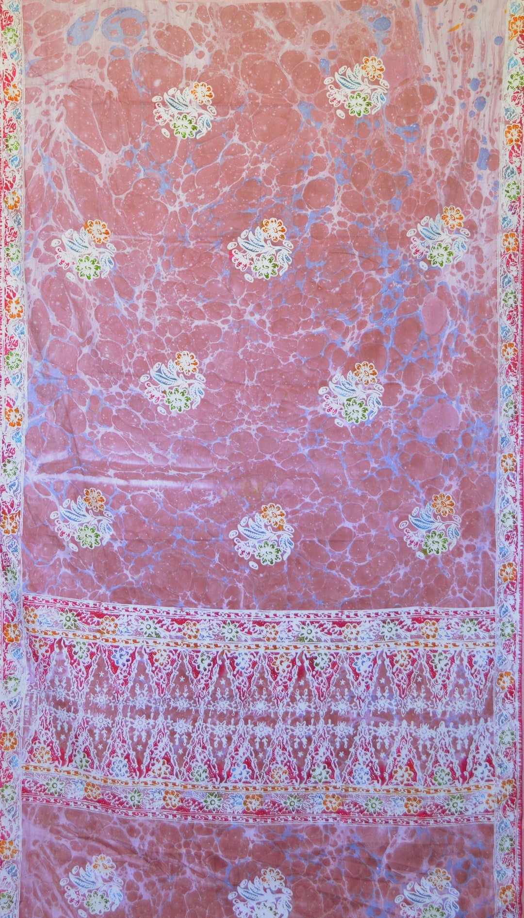 Molten Marble Batik Flower Sarongs - One of a Kind - Etsy