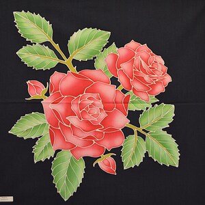 Rose Batik Square Art Panels - One of a Kind, Hand Painted - Etsy