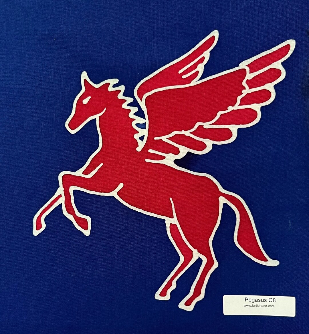 Pegasus Batik Art Panels, 8" X 8" - Hand Painted, One of a Kind, Group ...