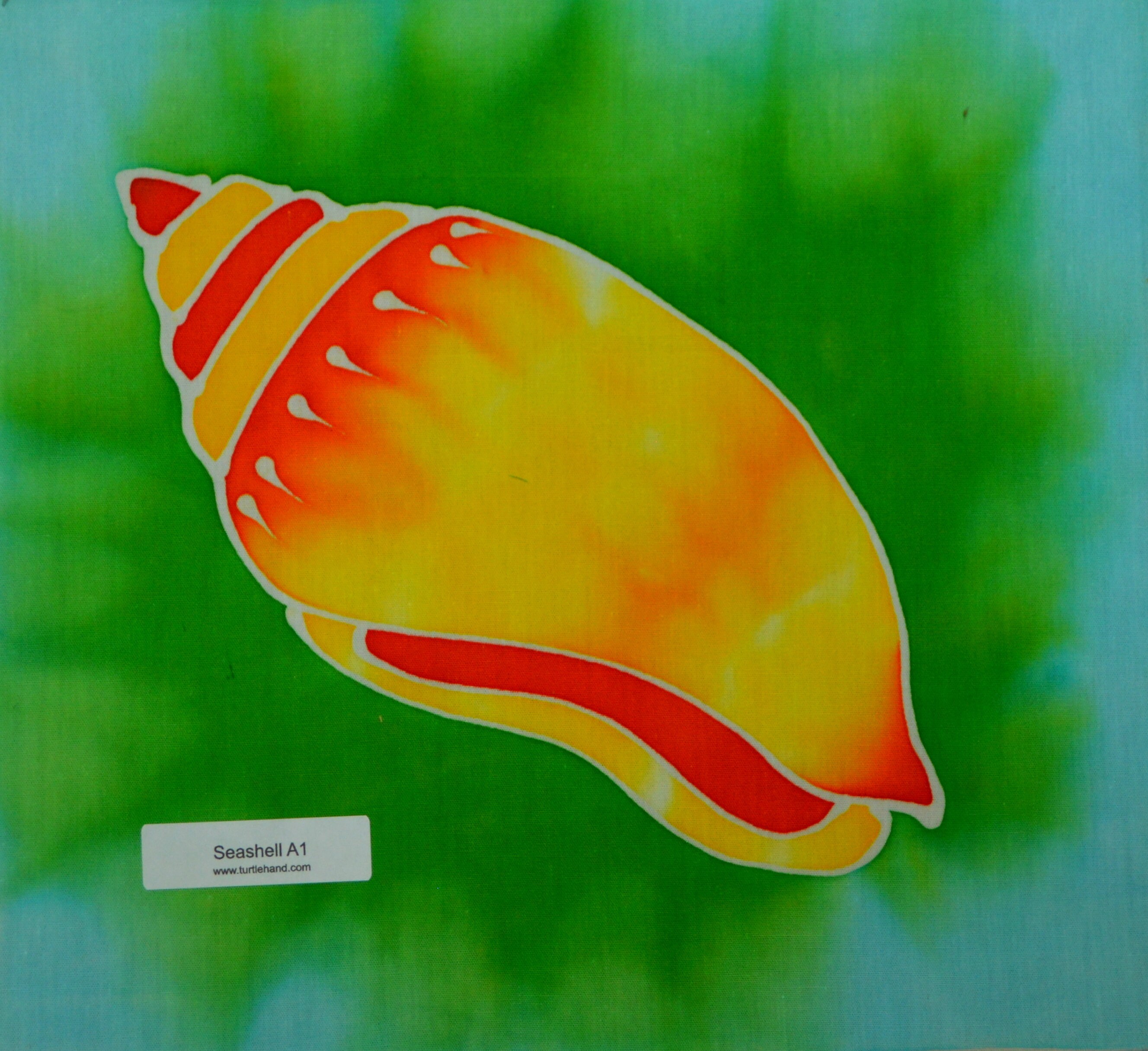 Seashell Batik Mini Art Panels One of a Kind - Etsy