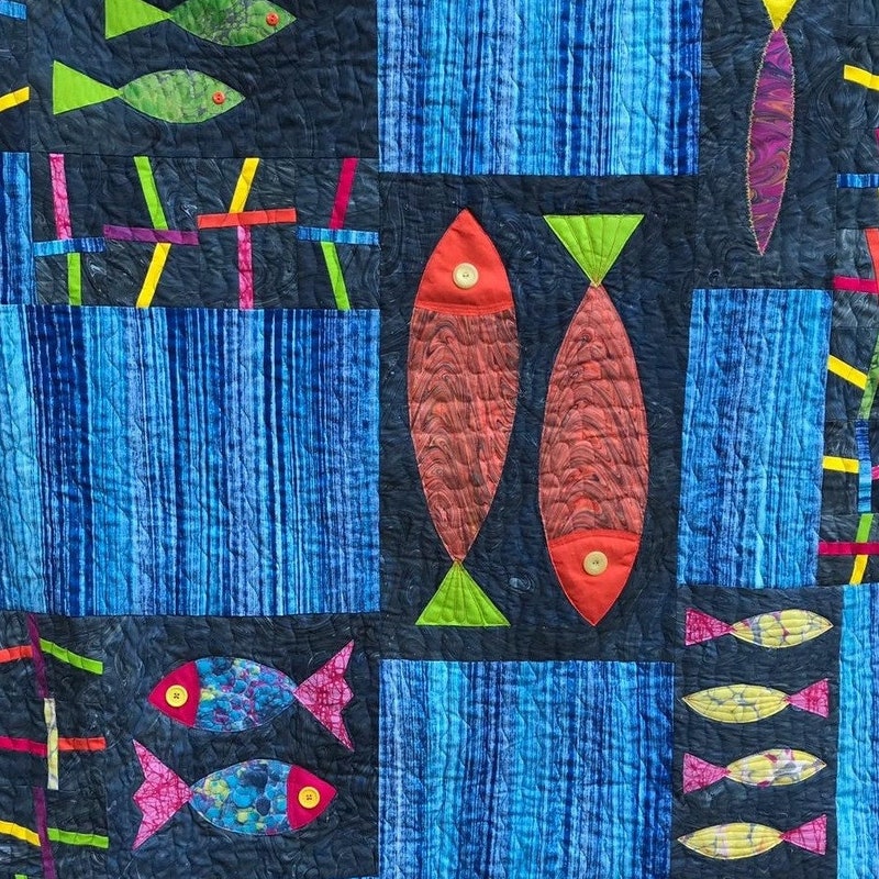 Fish Quilt - Etsy