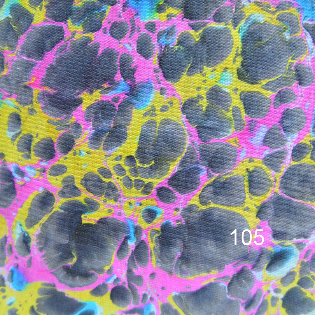 Molten Marble - Malaysian Hand Dyed Fabric - 5 Colors - Etsy
