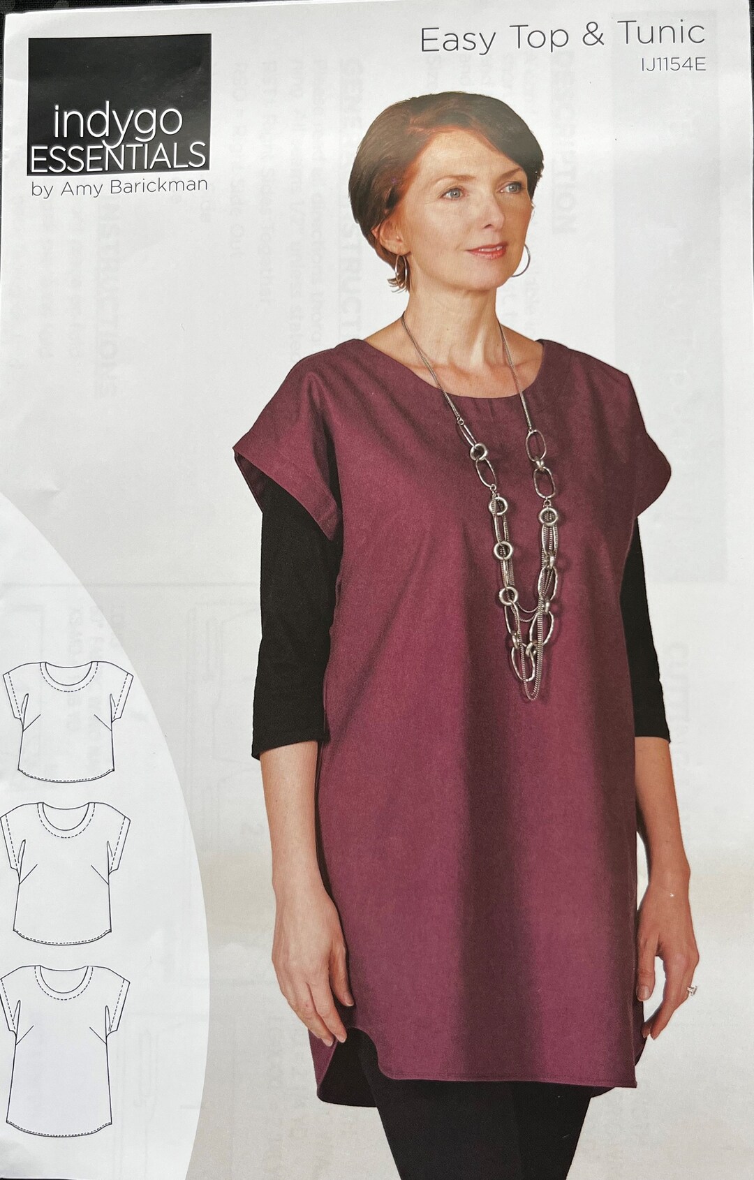Easy Top & Tunic Pattern by Indygo Junction - Amy Barickman - Etsy