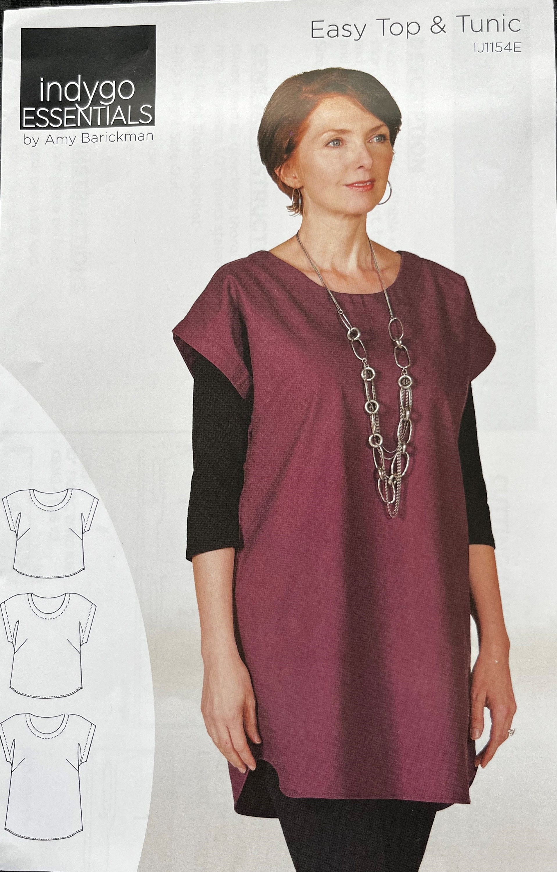 Easy Top & Tunic Pattern by Indygo Junction Amy Barickman - Etsy