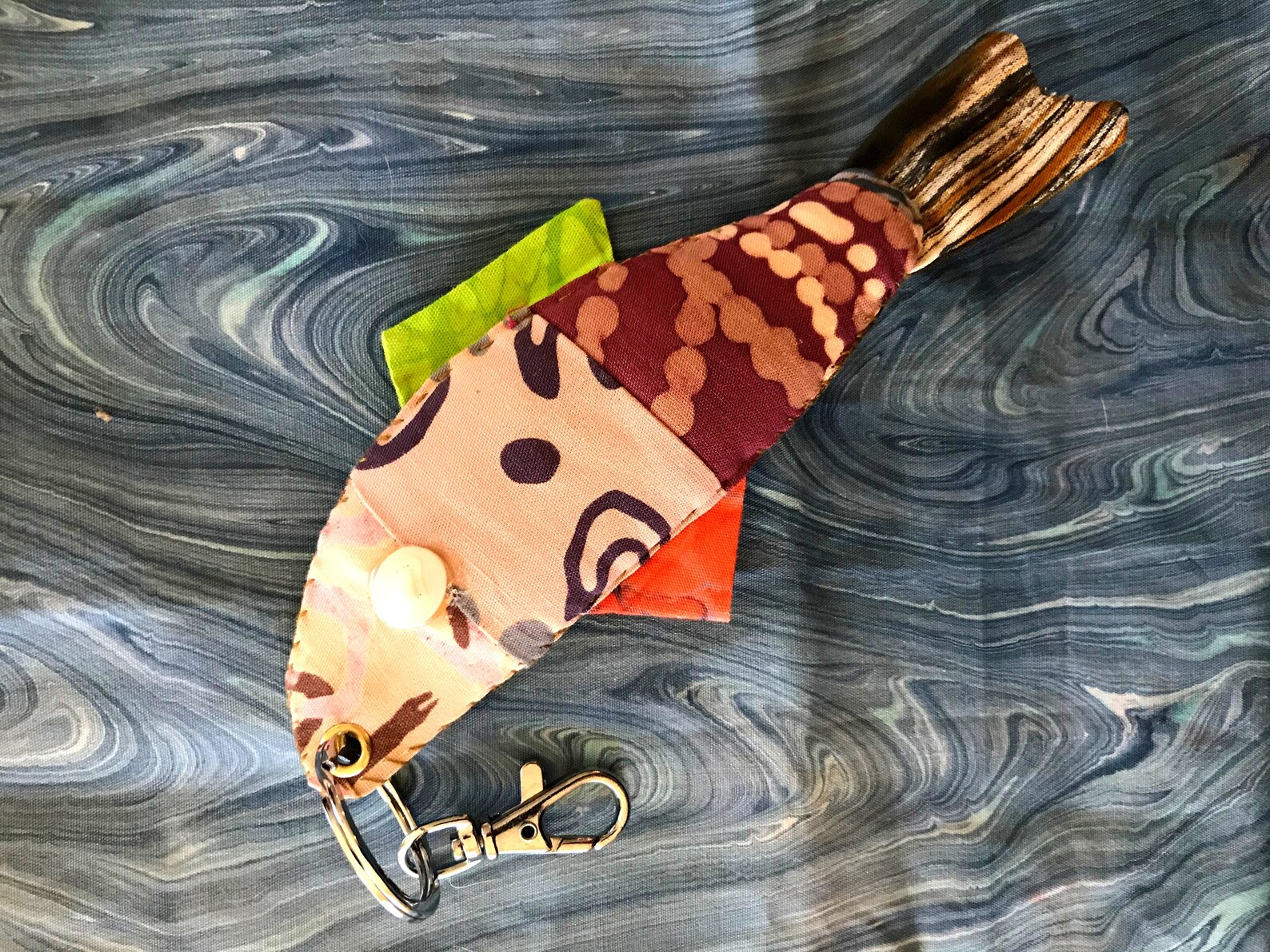 Patchwork Fish Keychains School 3 - Etsy