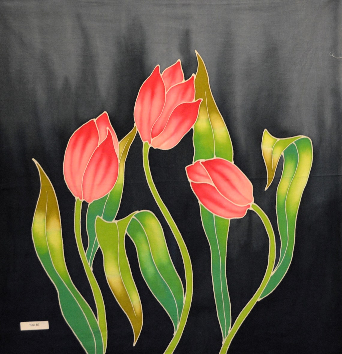 Tulip Batik Art Panels, 22" X 22" - Hand Painted, One of a Kind - Etsy