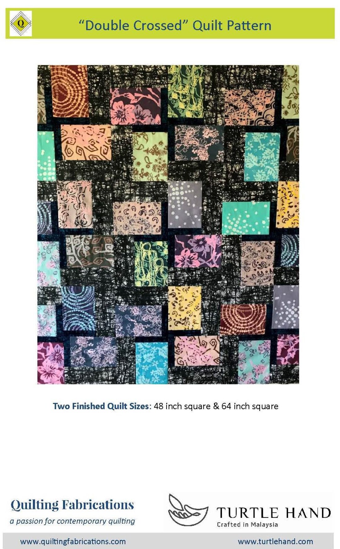 Double Crossed Quilt Pattern by Quilting Fabrications Leslie Edwards - Etsy