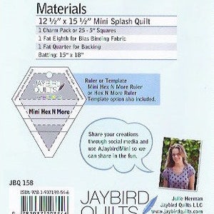 Splash & Mini Splash Quilt Pattern by Jaybird Quilts - Etsy