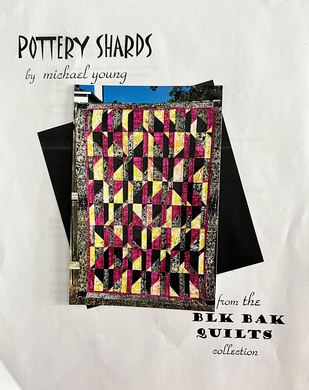 Pottery Shards Quilt Pattern by Michael Young - Blk Bak Quilts - Etsy