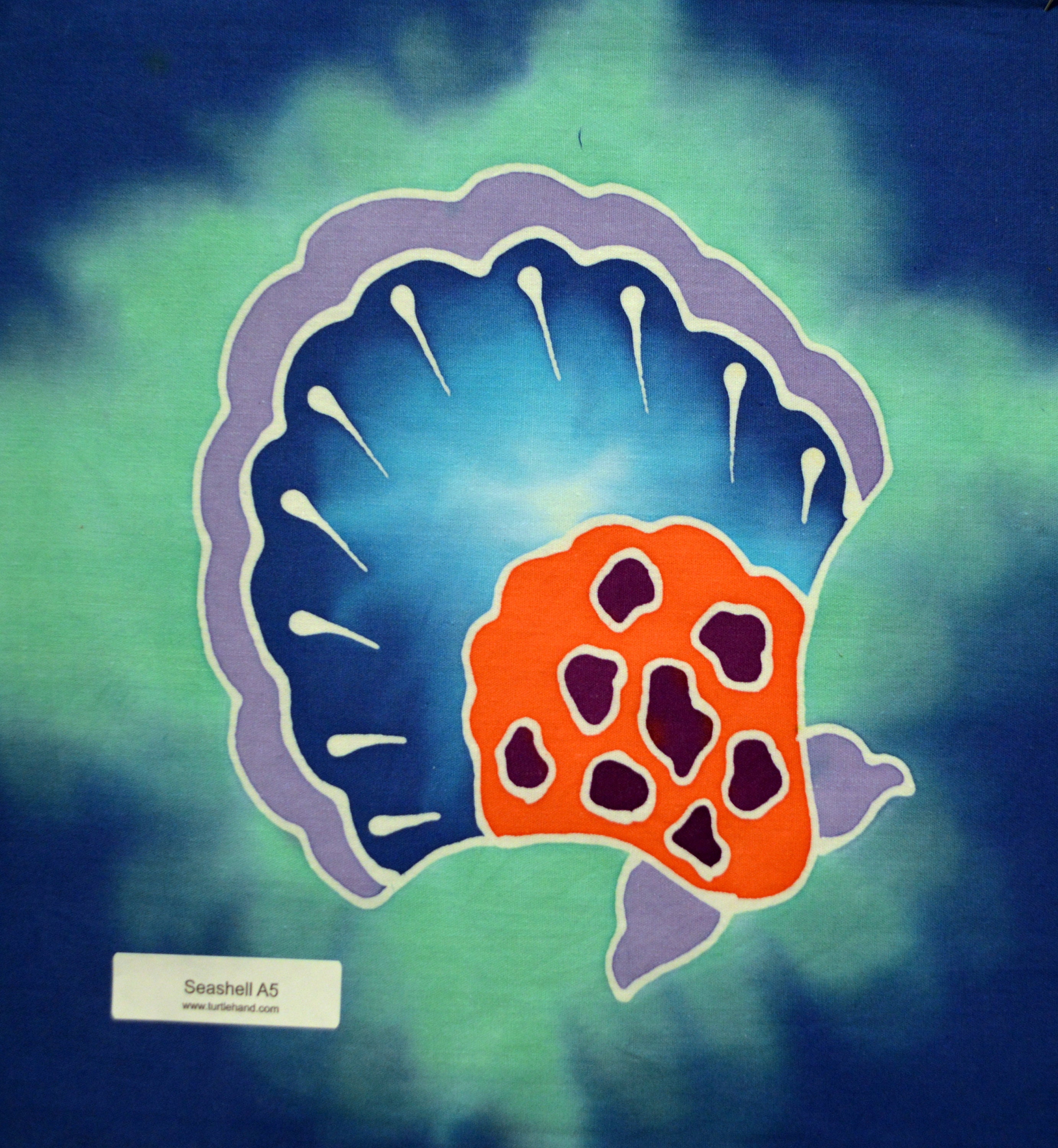 Seashell Batik Mini Art Panels One of a Kind - Etsy