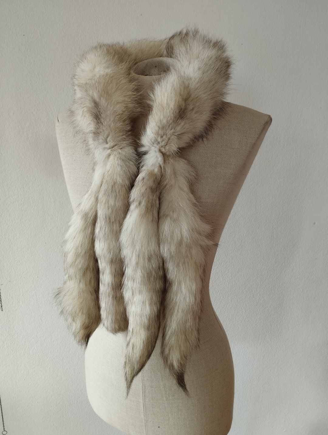 1950s Arctic Fox Fur Bridal Wrap | Vintage Fur Stole | Fur Scarf - Etsy