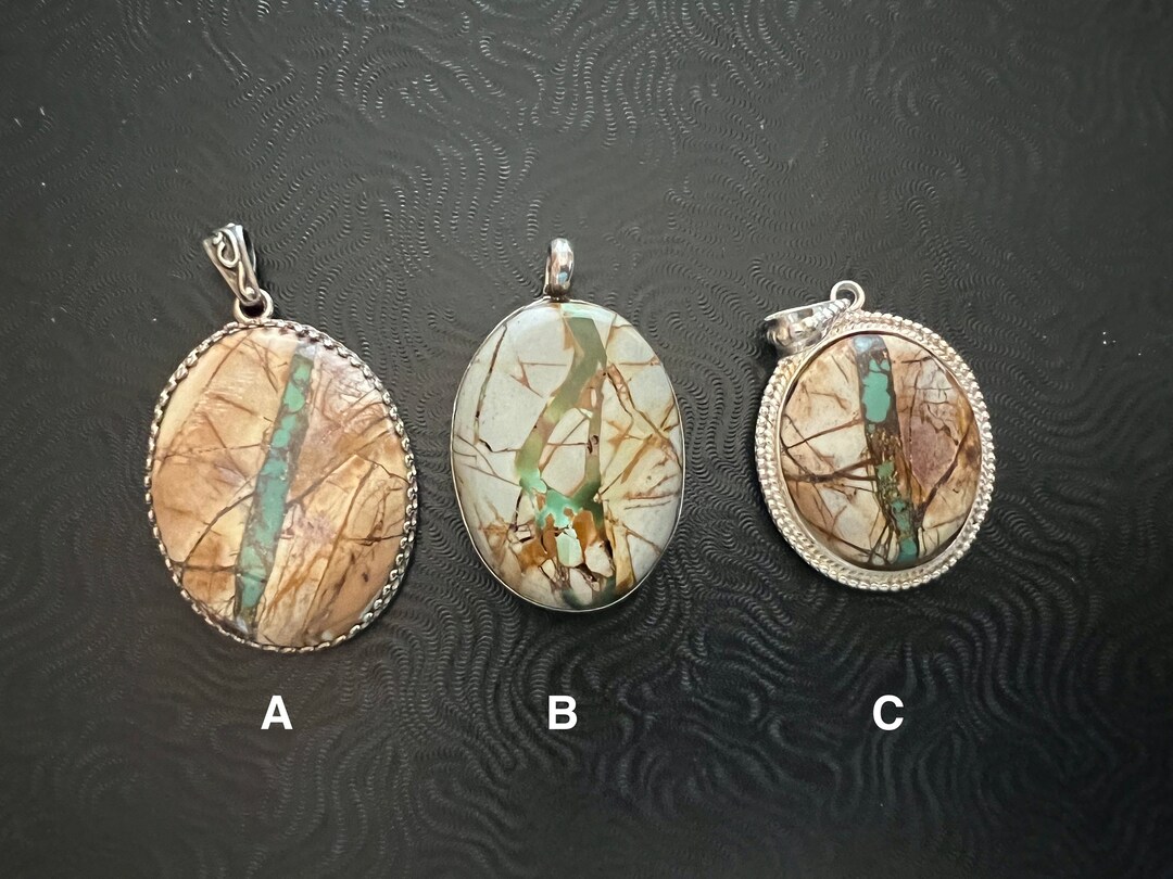 Royston Ribbon Turquoise Pendants - Etsy