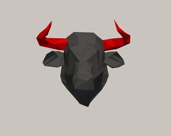 Bulls head | Etsy
