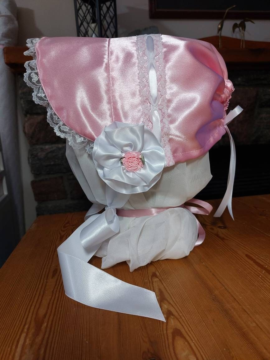 Bonnet Hat Satin Fancy Adult Baby, Sissy, Transgender, Cross Dresser ...