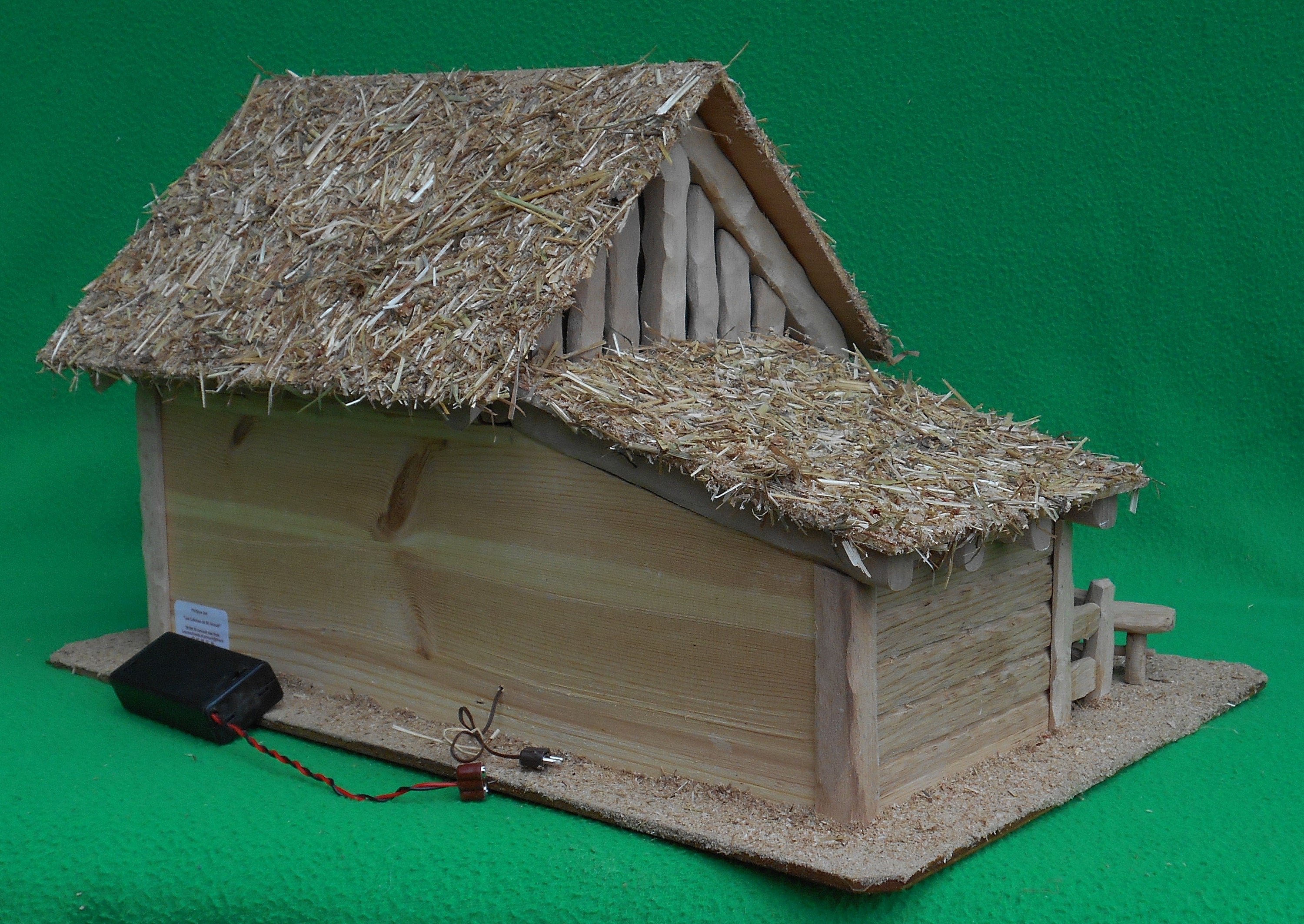 Rachel Christmas Crib, Stable for Santons, Handmade Farmhouse, Handmade ...