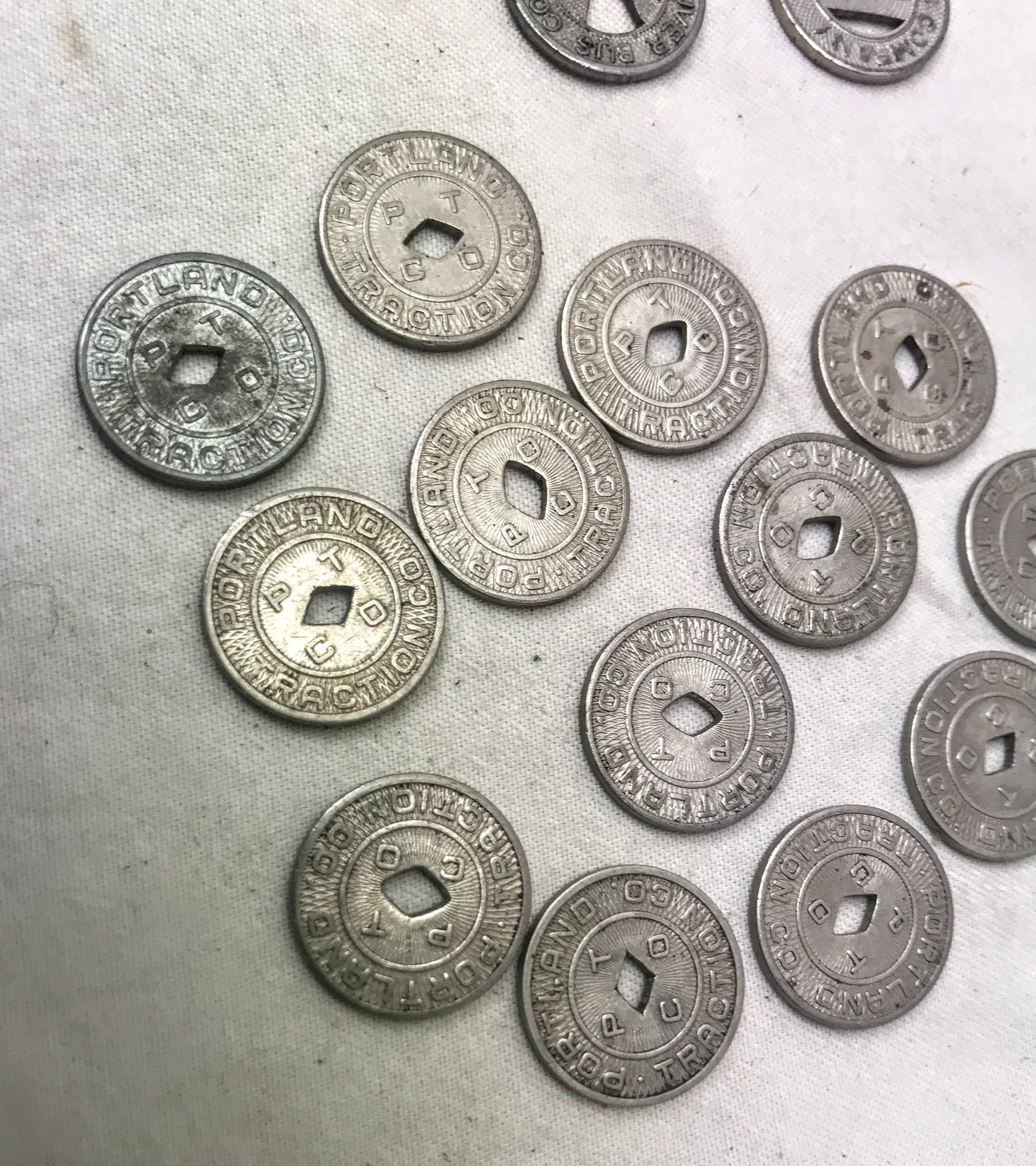 Bus Tokens Portland Traction Co. and Vancouver Bus Co. - Etsy