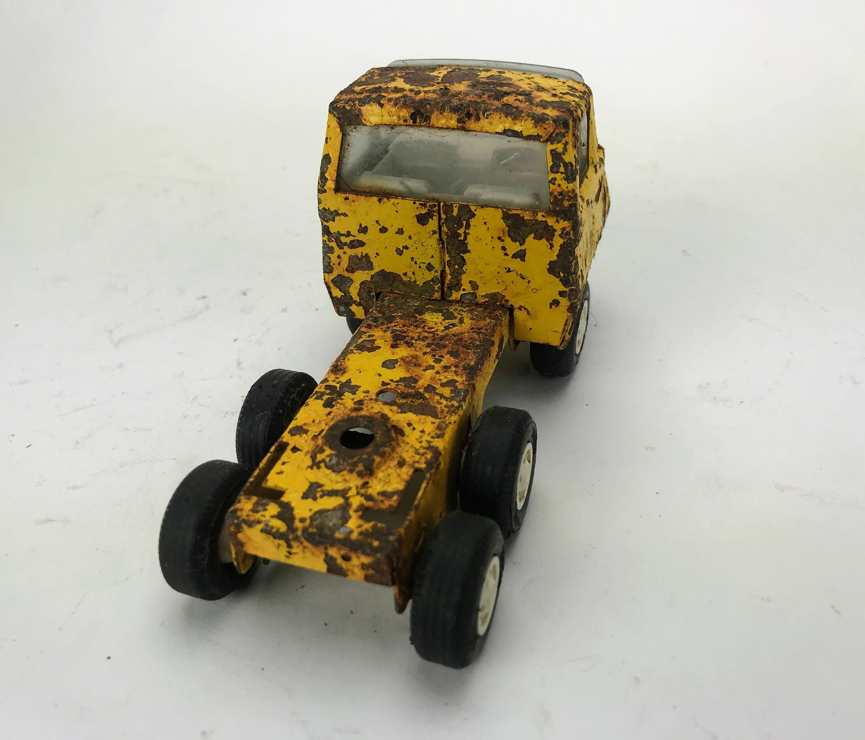 Tonka Semi Truck Cab Yellow Toy Truck Small & Rusty | Etsy