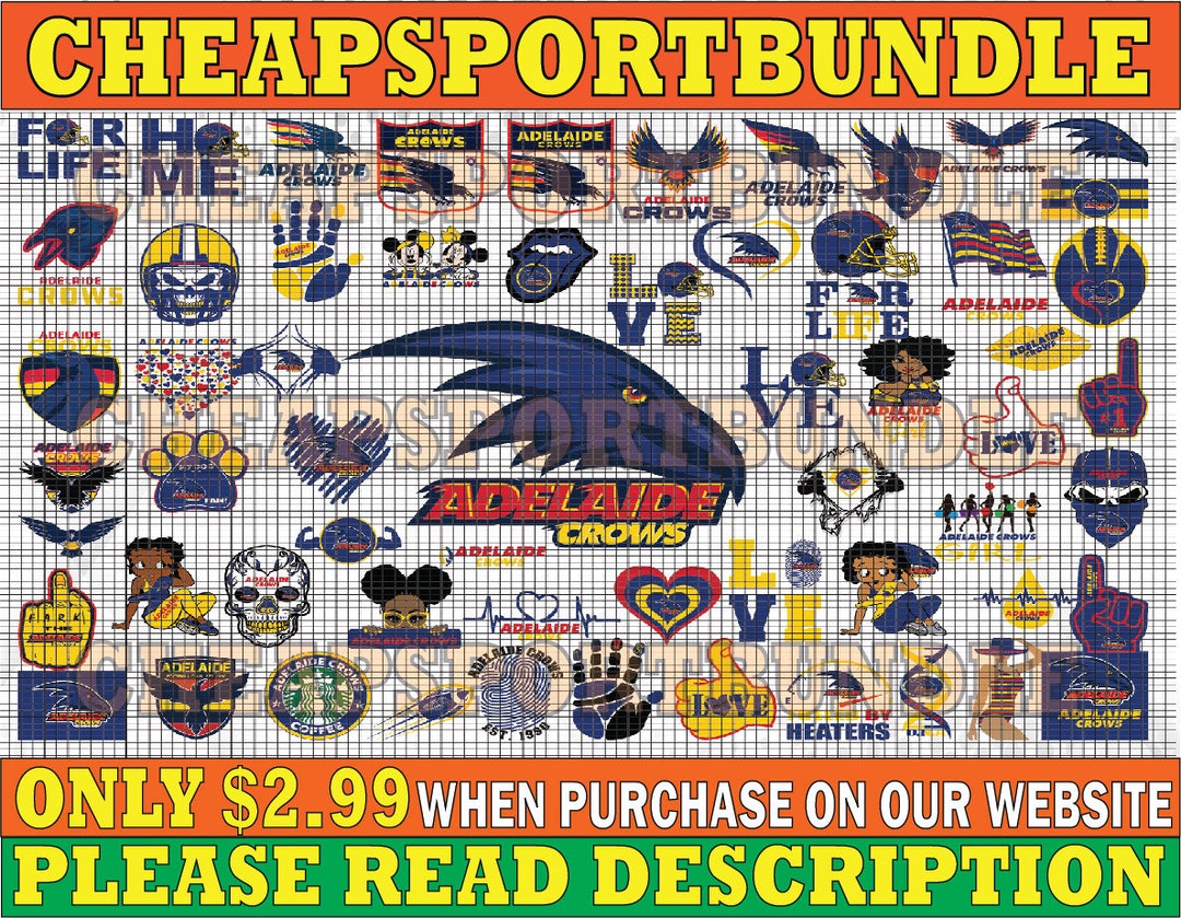 Adelaide Crows Football Team Svg Adelaide Crows Svg AFL - Etsy Australia