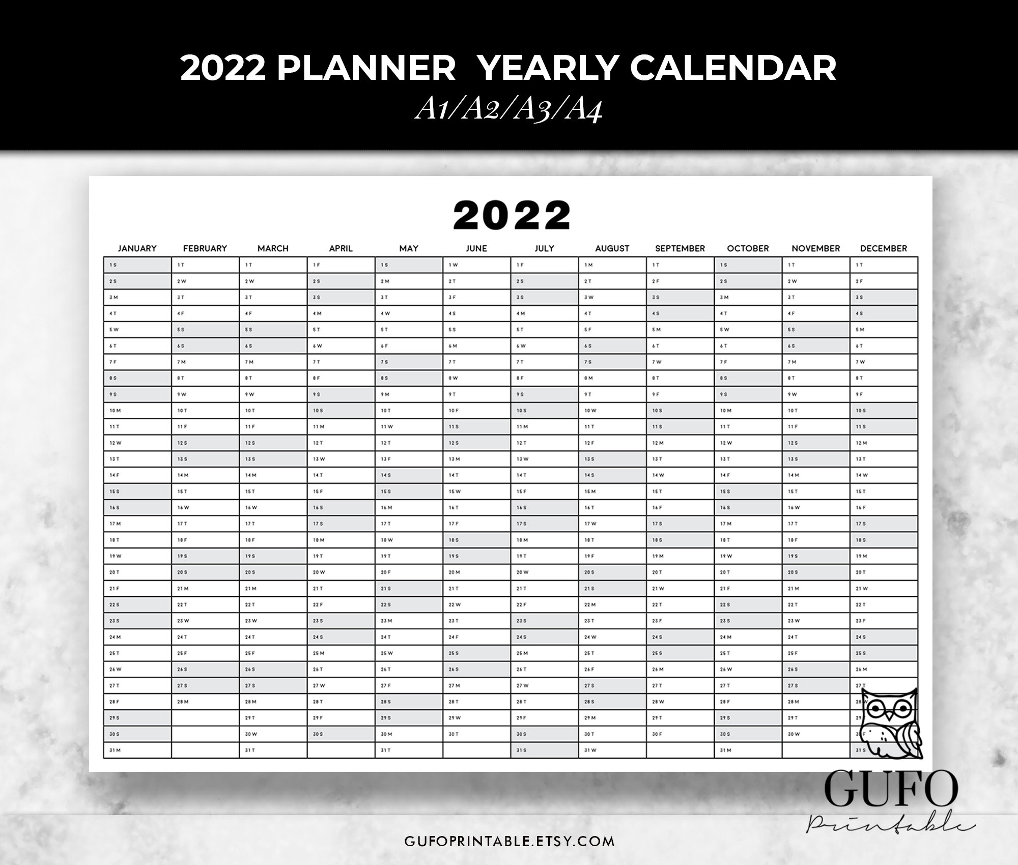 Business & Industrial Office Calendars & Planners 2020 Black White ...
