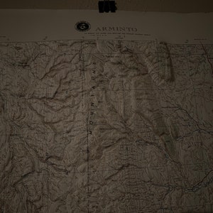 Arminto WY Hubbard Raised Relief Map - Etsy