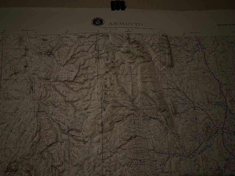 Arminto WY Hubbard Raised Relief Map - Etsy