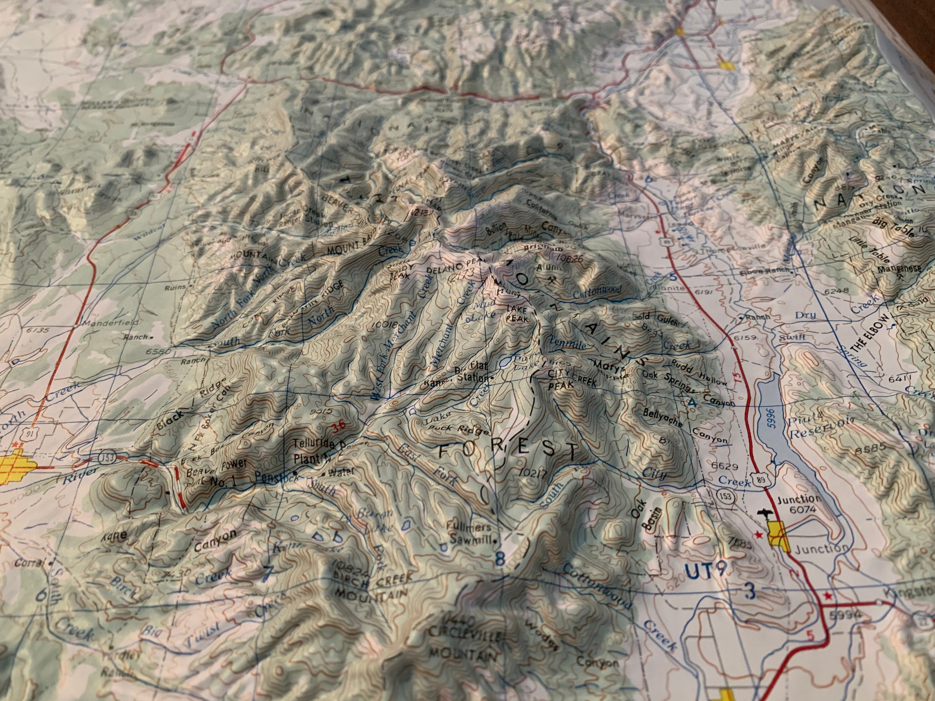 Richfield UT. Hubbard Raised Relief Maps. with Original - Etsy