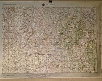 Rawlins WY CO Hubbard Raised Relief Map | Etsy