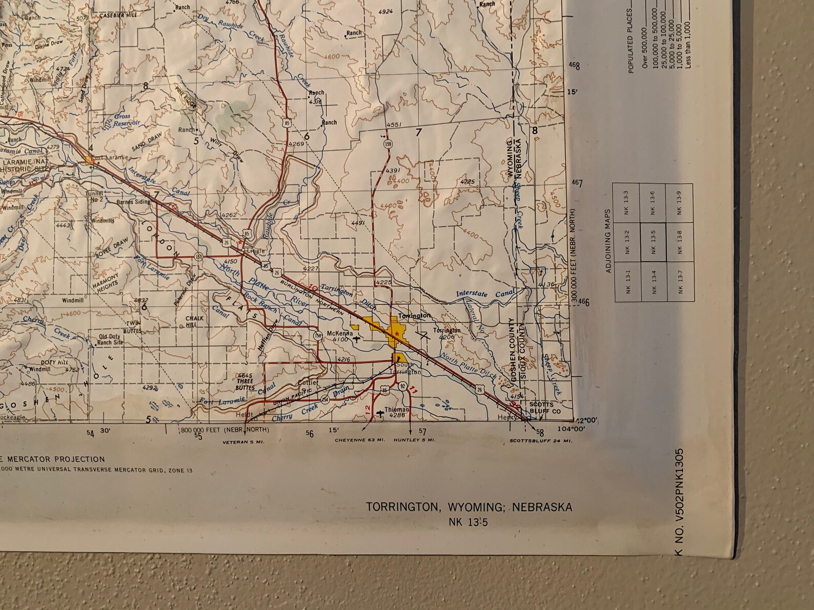 Torrington Hubbard Relief Raised Map - Etsy