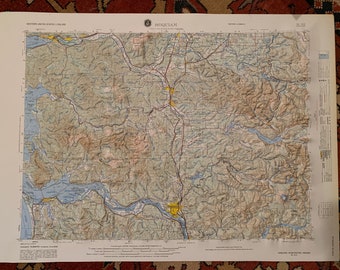 Washington Raised Relief Map - Etsy